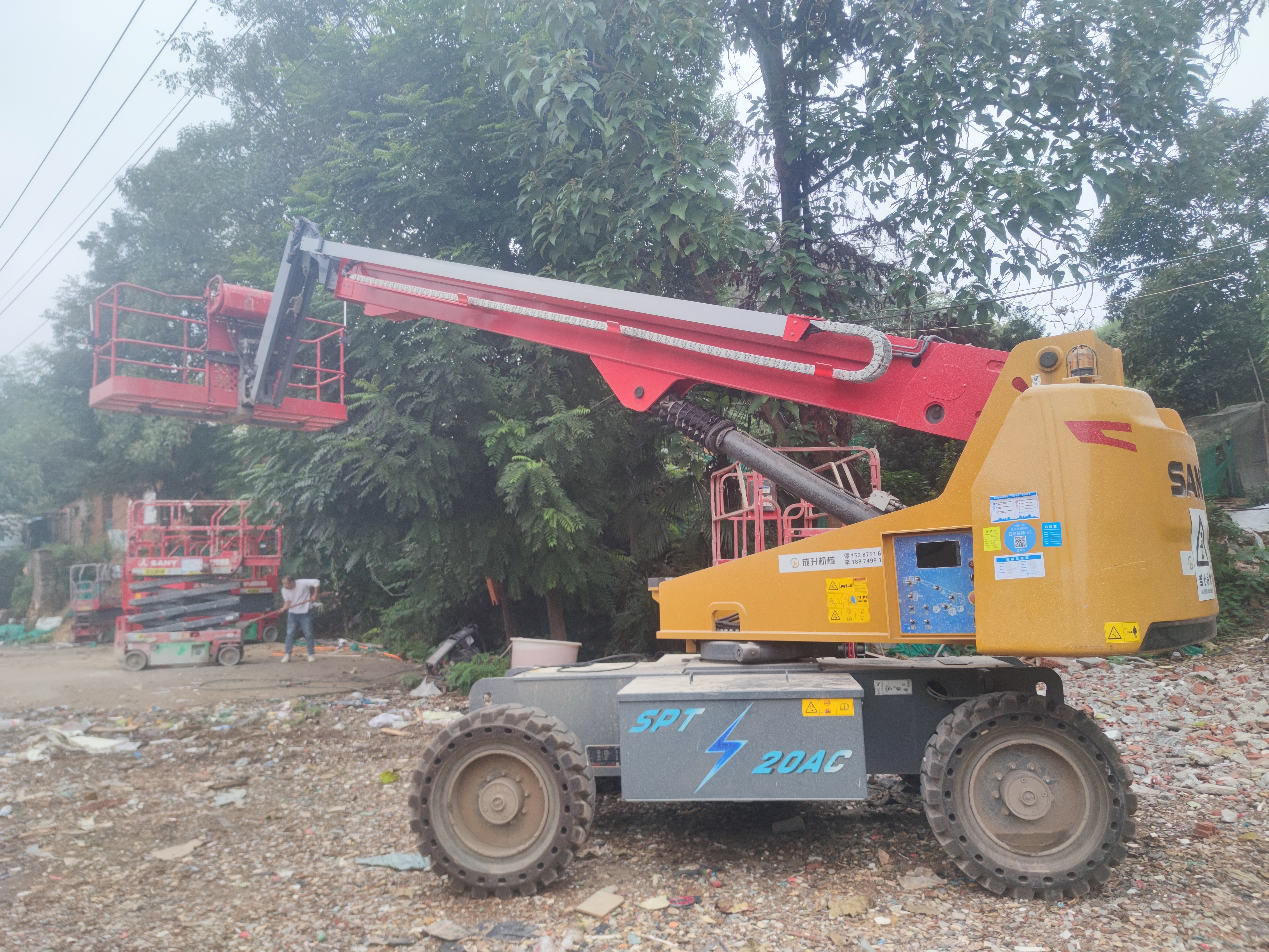 SANY Electric Telescopic Boom Lift SPT20AC, 20m Electric Telescopic ...